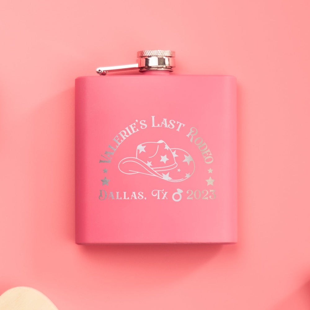 Metal Engraved Flask - Design: CUSTOM - Everything Etched
