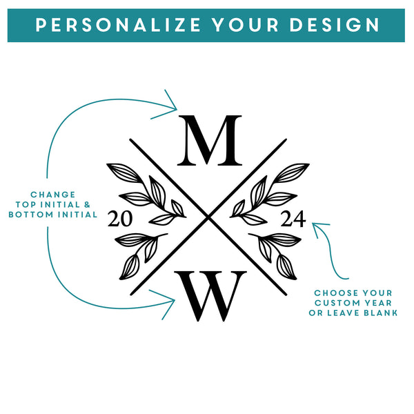 Personalized Couples X Emblem Keepsake Box - Design: N12 - Everything ...