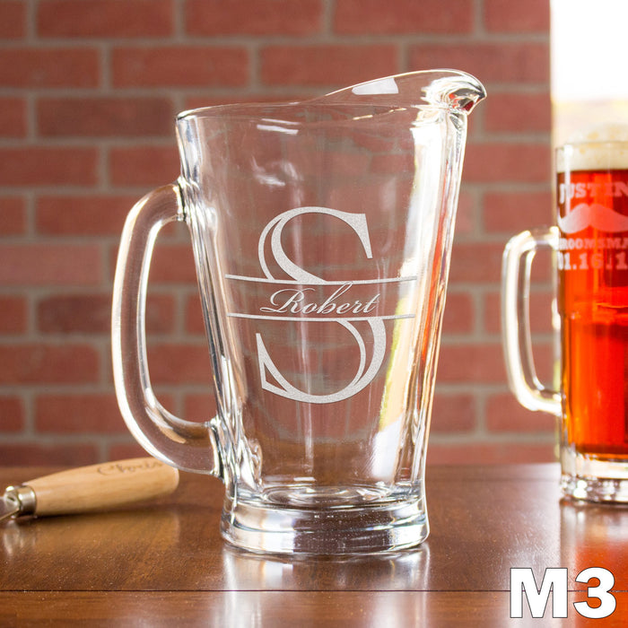 Aggie Ring Dunk Pitcher - Design: CUSTOM - Everything Etched
