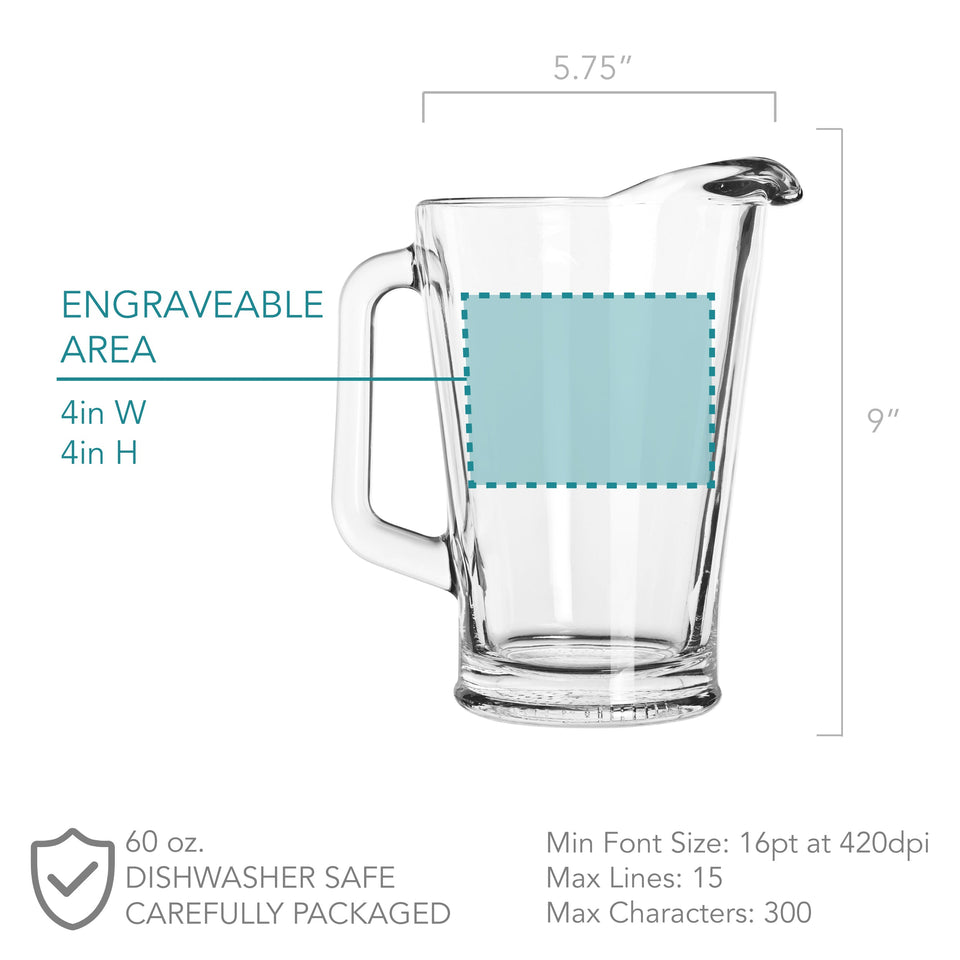 Aggie Ring Dunk Pitcher - Design: CUSTOM – Everything Etched