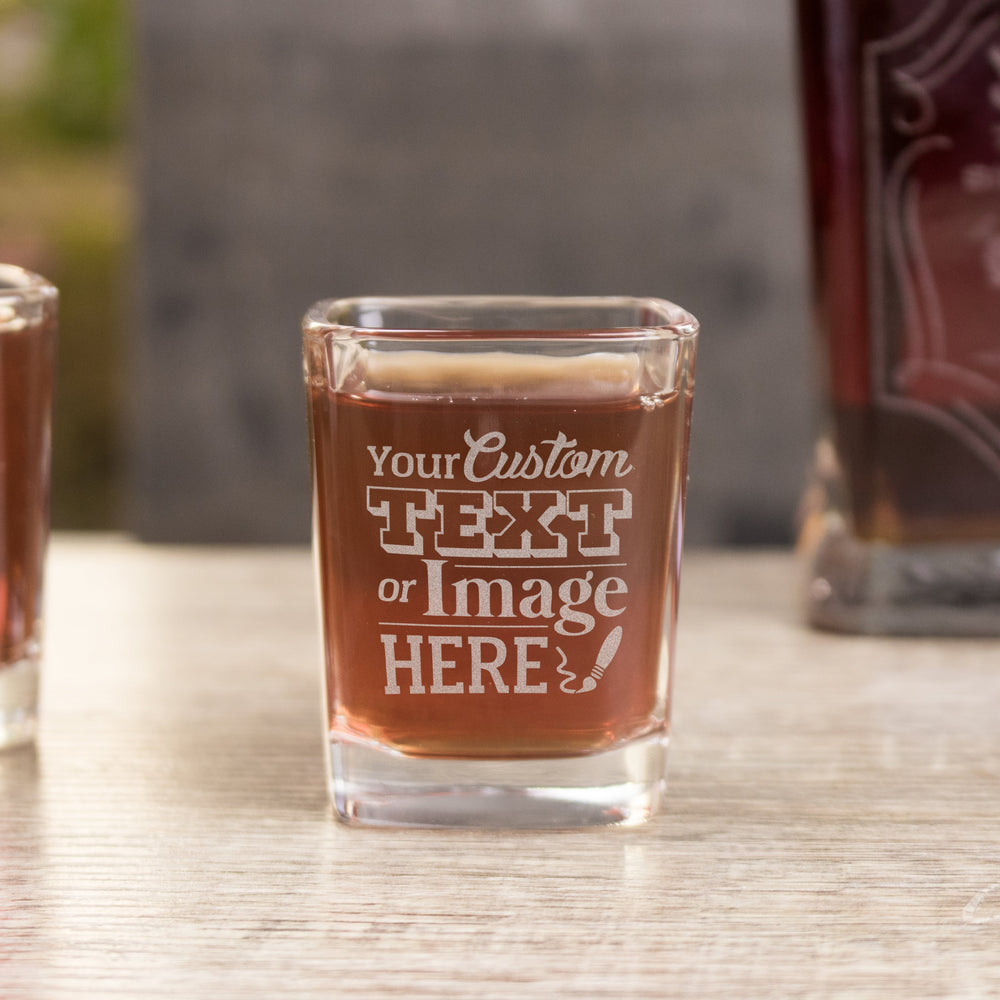 Personalized Shot Glass Design/Logo - Design: CUSTOM - Everything Etched