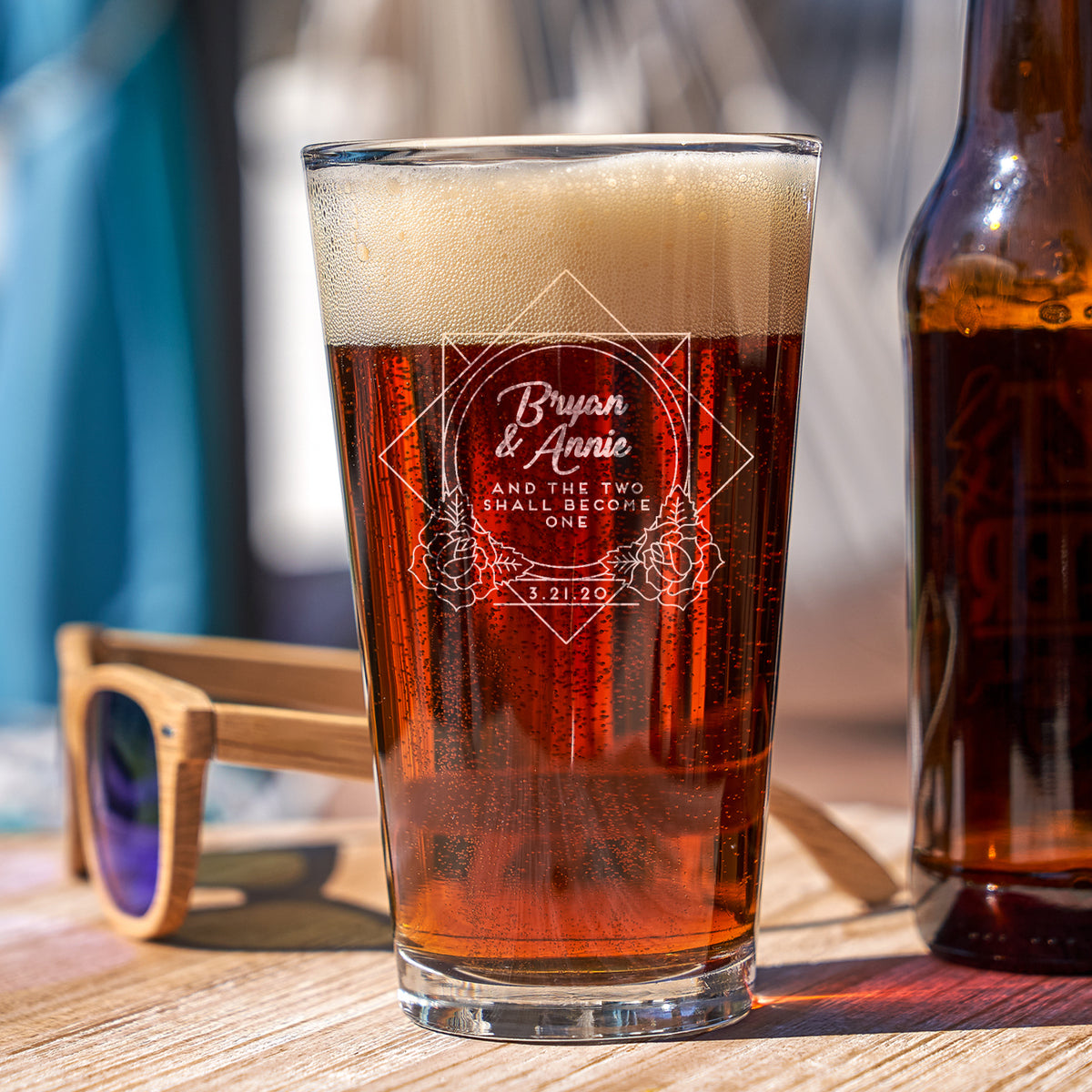 Custom Logo Beer Pint Glasses